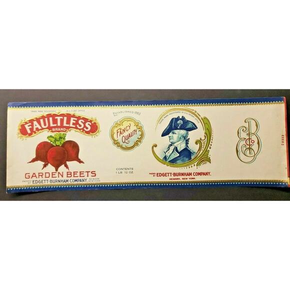 Edgett Burnham Co | Wall Decor | Vintage Faultless Brand Beets Edgett ...